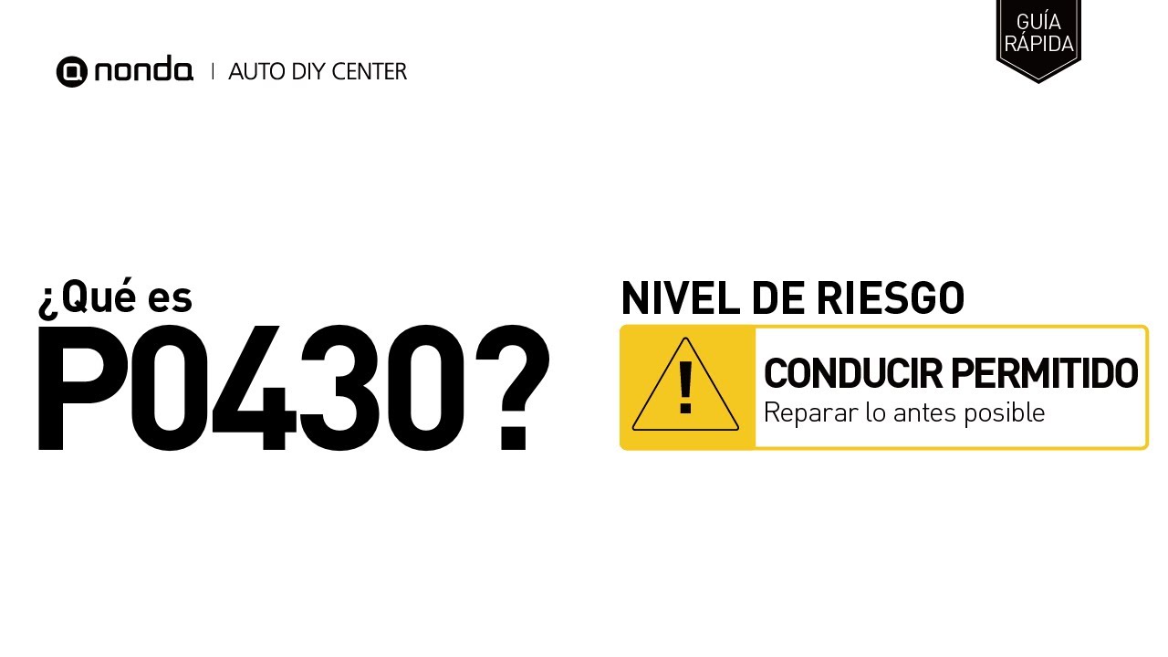 CÓDIGOS DTC OBDII P0430 Nissan: Guía completa en español - Codigos DTC