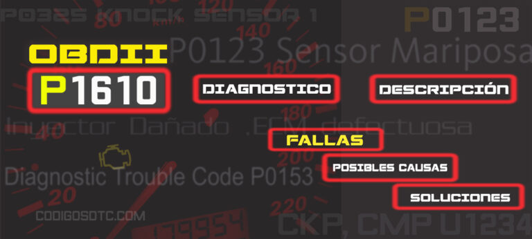 Decodificando el código DTC OBDII P1610 de Nissan | Guía completa en español - Codigos DTC